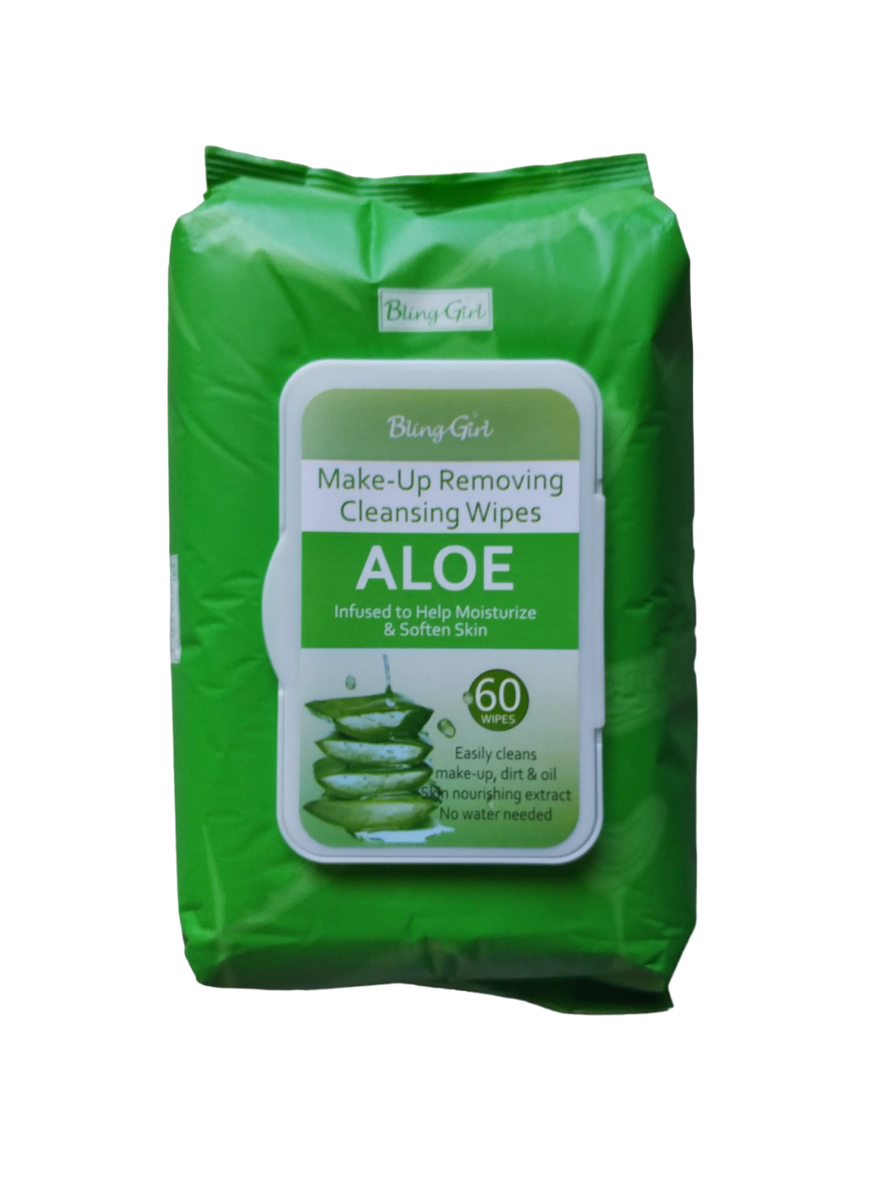 Bling Girl Aloe Make -Up Removing Cleansing Wipes