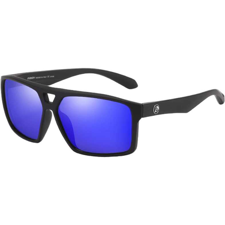 Dubery Polarized Sunglasses 100% UV Protection Sand Black / Dark Blue